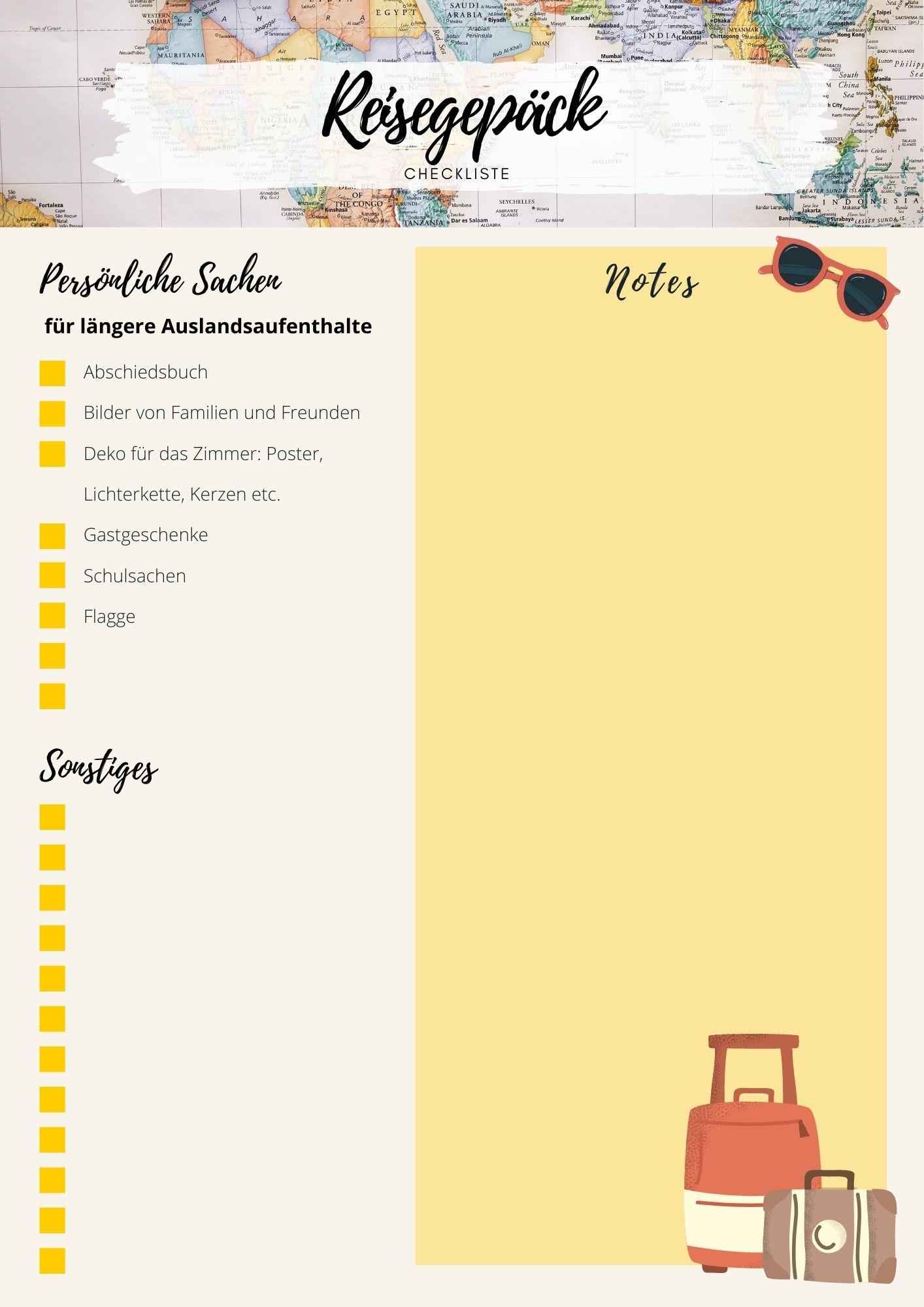 Die Packliste für deine nächste Reise - Entdecker Blog